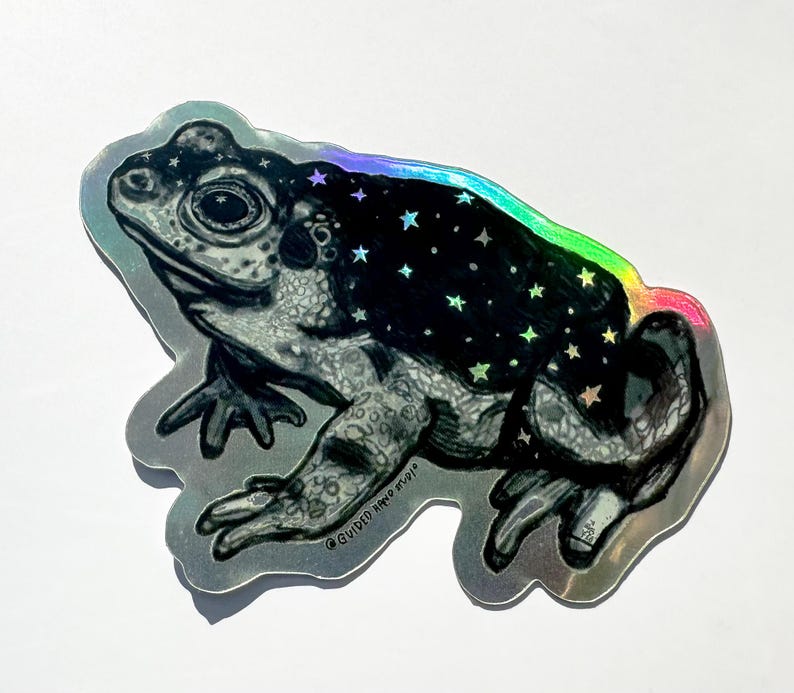 Holographic Toad Sticker - Etsy