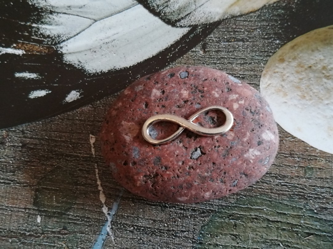 Talisman, Lucky Charm, Memorial Stone Natural Stone With Infinity ...