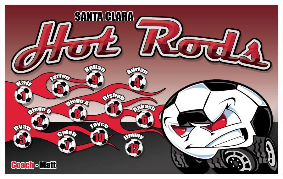 Tidal Waves Soccer Team Banner 3ft X5ft Your Team Name - Etsy