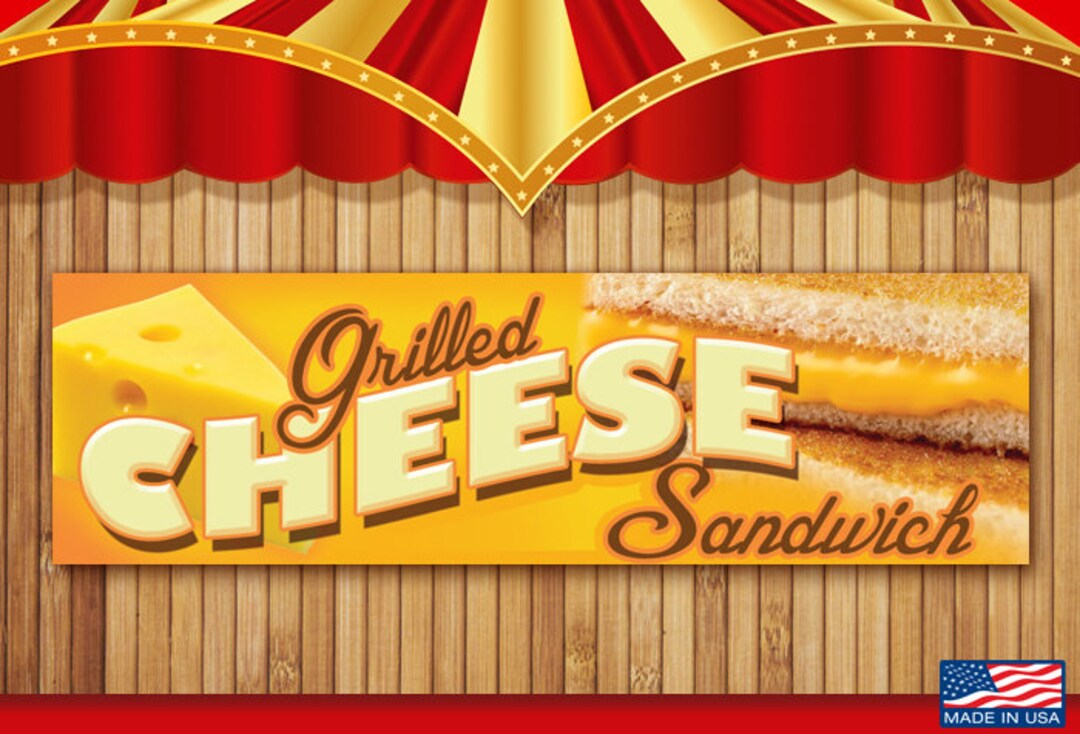 Grilled Cheese - Concession Stand Banner (28"x96") - Etsy