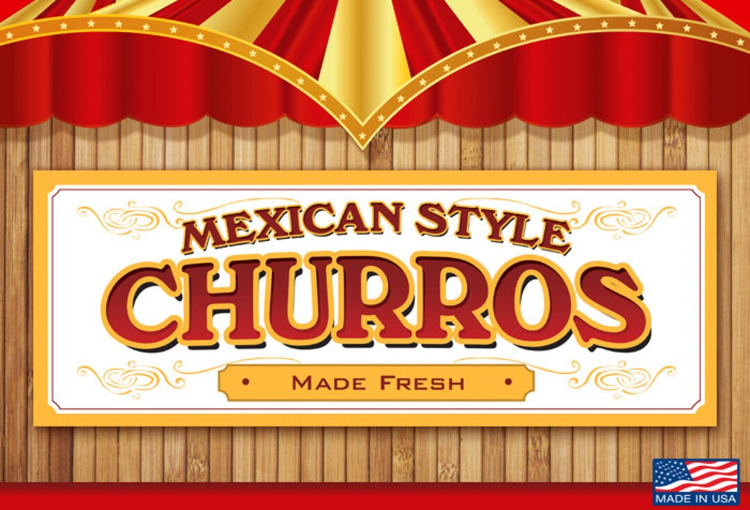 Churros - Concession Stand Banner (multiple Sizes Available) - Etsy