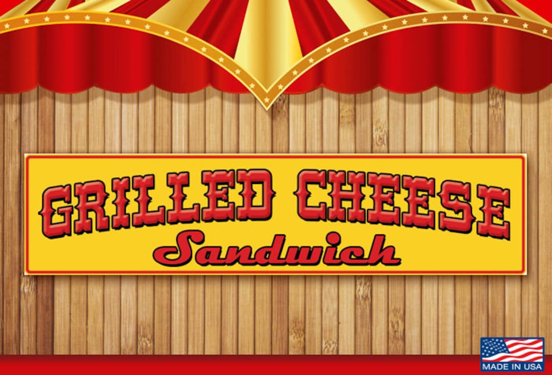 Grilled Cheese (yellow) - Concession Stand Banner (17"x72") - Etsy