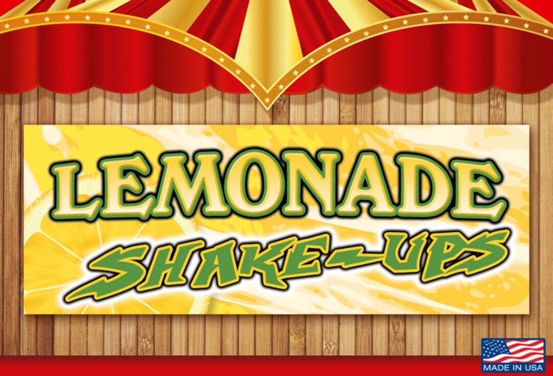 Lemonade Shake-ups - Concession Stand Banner (multiple Sizes Available) - Etsy