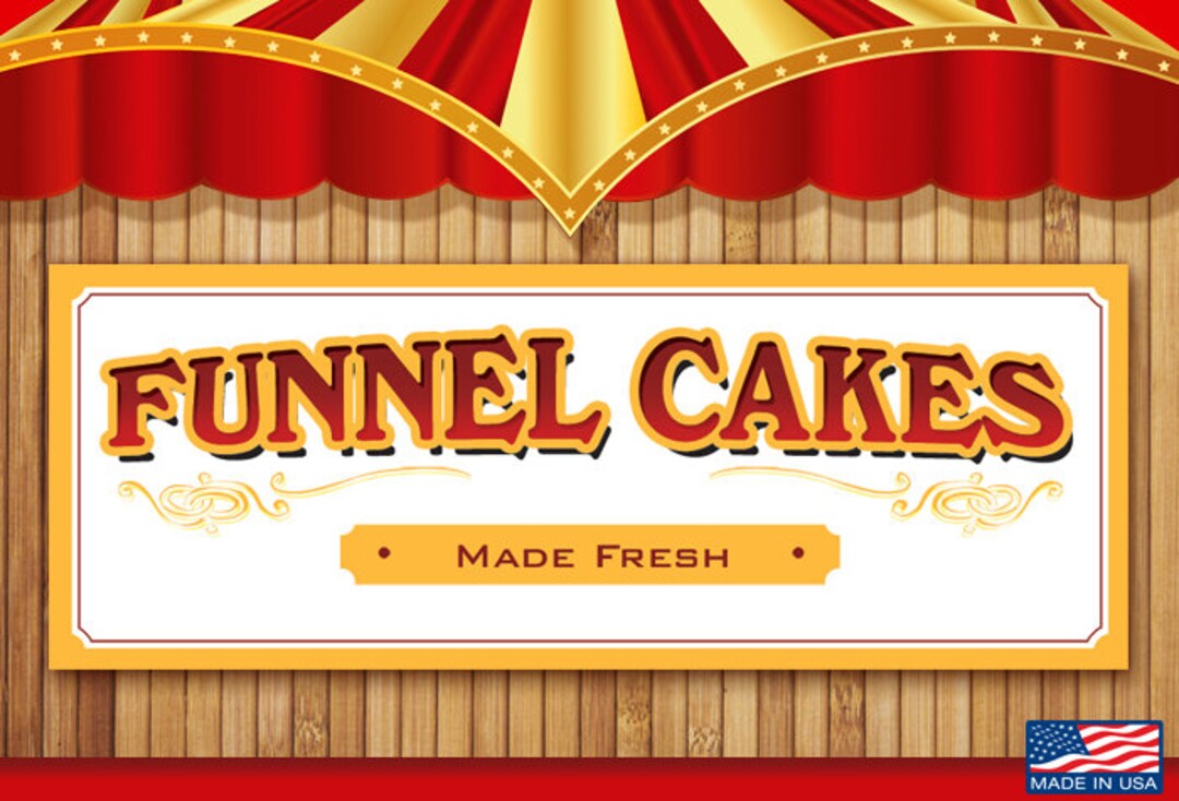 Funnel Cakes - Concession Stand Banner (multiple Sizes Available) - Etsy