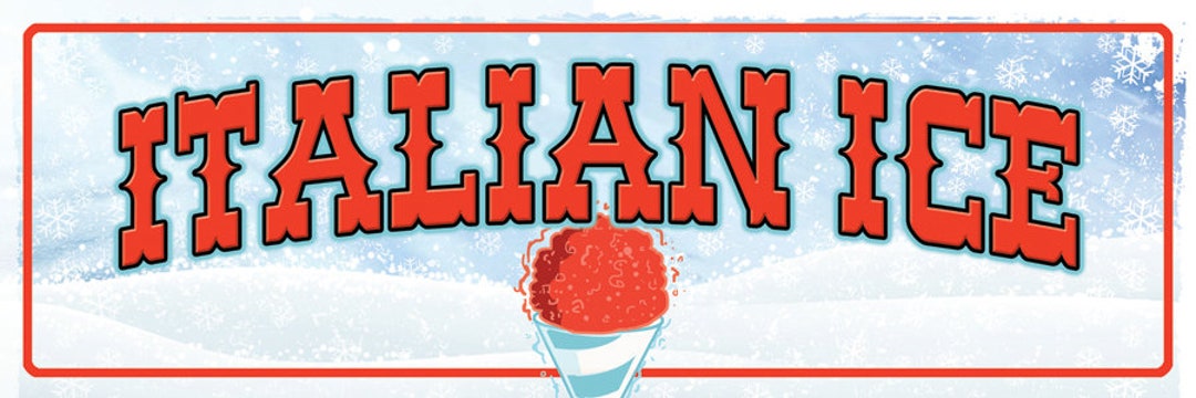Italian Ice - Concession Stand Banner (multiple Sizes Available) - Etsy
