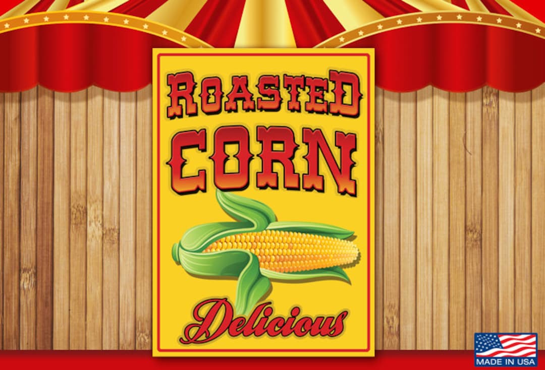 Roasted Corn - Concession Stand Banner 4'x5.5' - Etsy