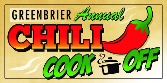 Chili Cook off Banner Personalize With Your Text - Etsy