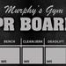 Personalized Family Weight Lifting Board (2 Names) Father and Son / PR ...