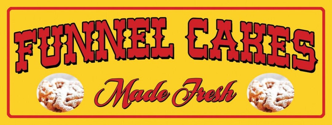 Funnel Cakes - Concession Stand Banner (multiple Sizes Available) - Etsy