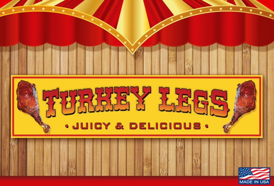 Turkey Legs - Concession Stand Banner (18"x72") - Etsy