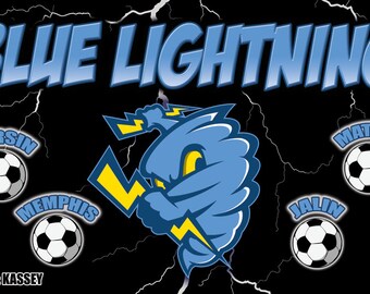 Lightning Team Banner - Etsy