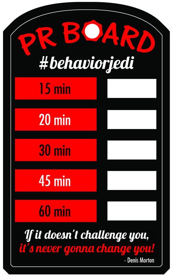 PR Board for Workout Room / Fill in With Chalk by Wise Owl Co. | Etsy