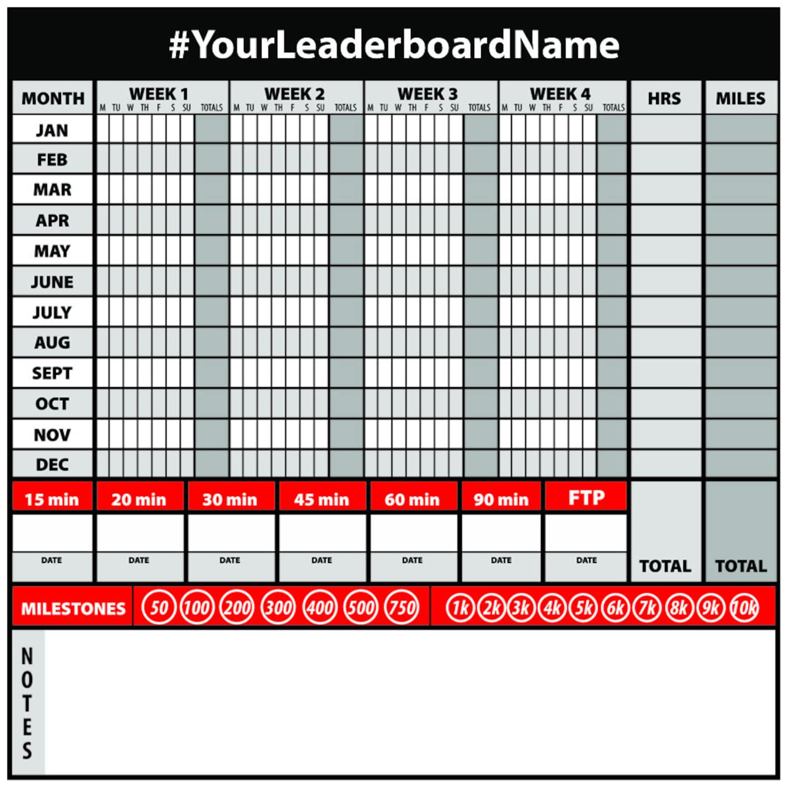 2ft X 2ft / the Ultimate Goal Tracking Chart / PR Board / Dry Erase ...