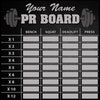 Personalized Weight Lifting Board / PR Board / Dry Erase / Add Your ...
