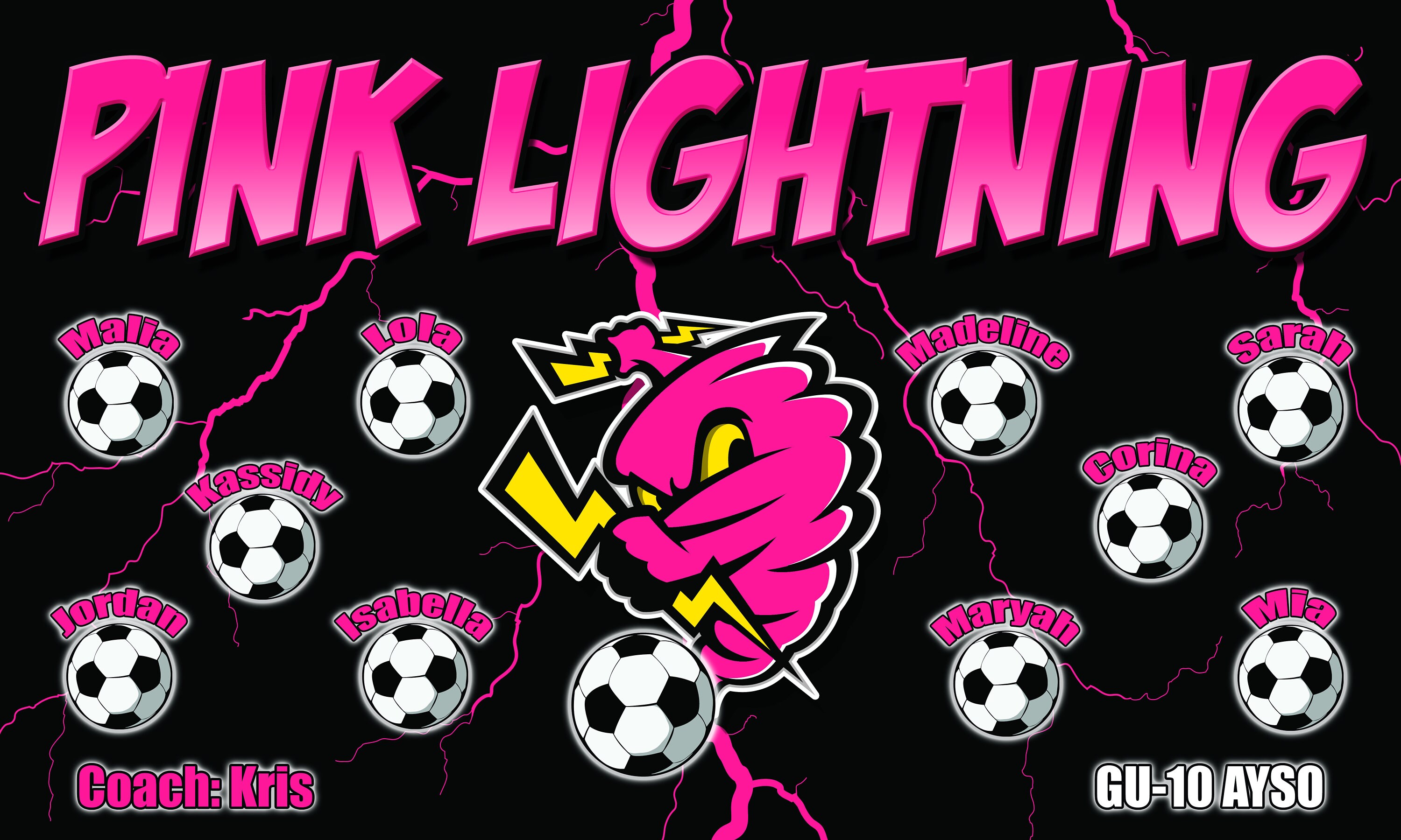 Tidal Waves Soccer Team Banner 3ft X5ft Your Team Name - Etsy