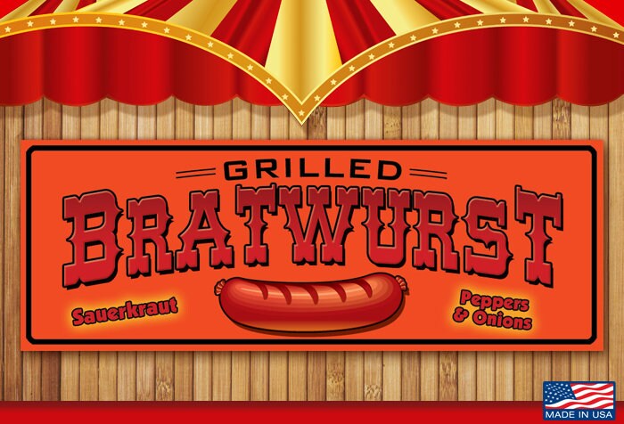 Bratwurst Concession Stand Banner multiple Sizes Available - Etsy