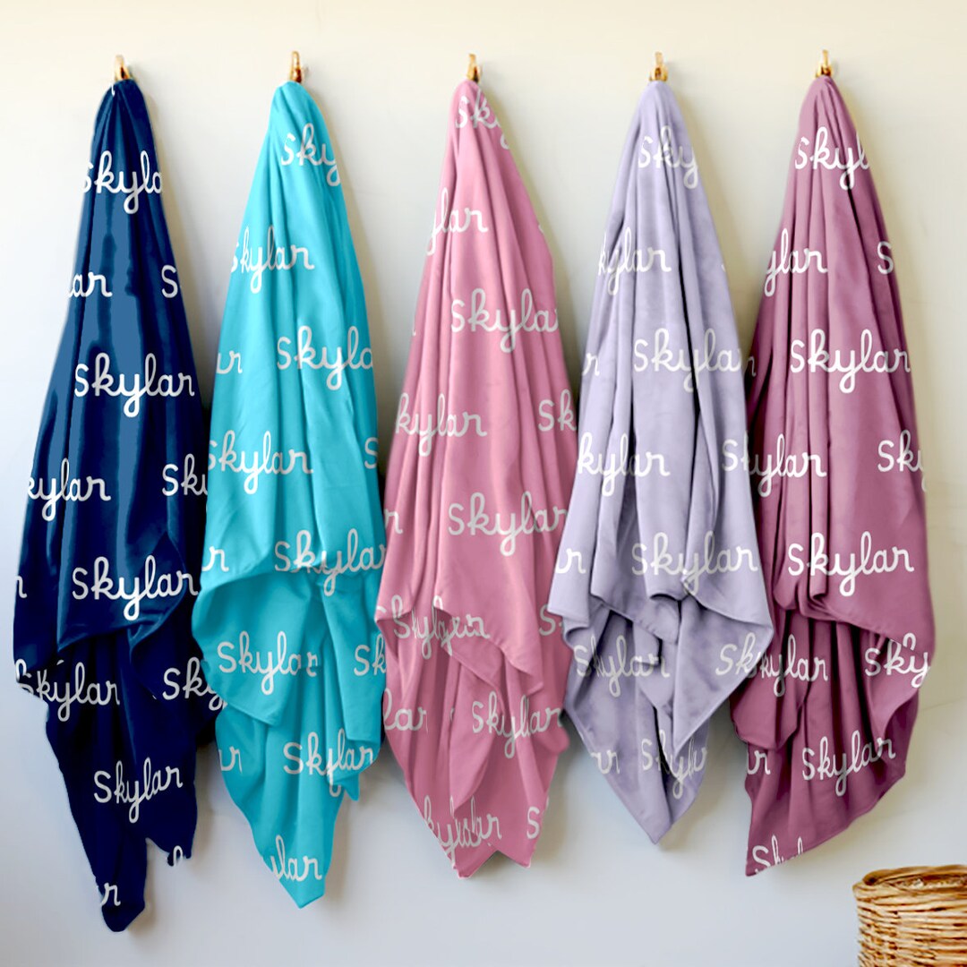 Made to Order Baby Kids Youth Toddler Blankets Multi Names Personalized ...