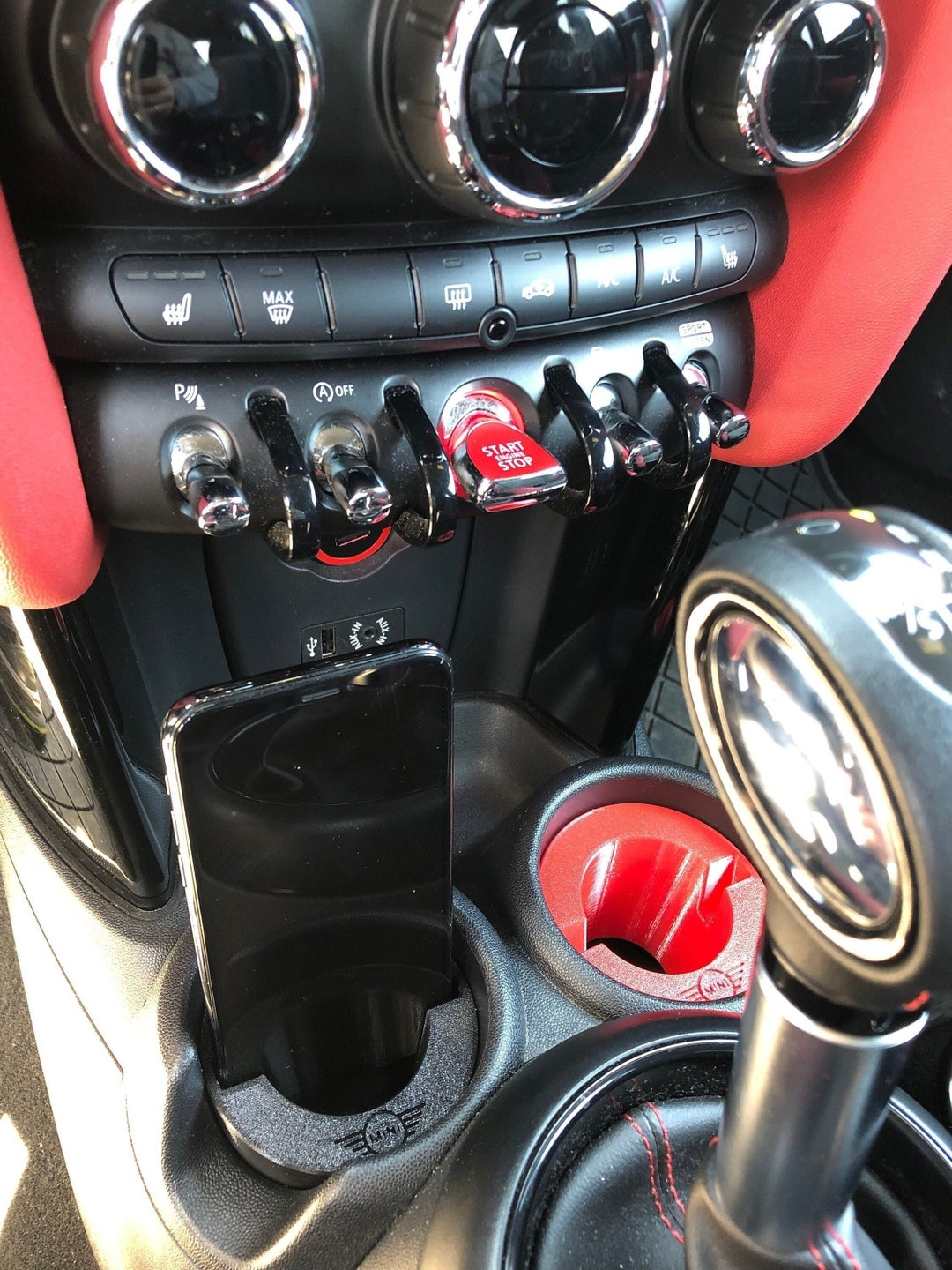 Mobile Holder (apple Iphone) MINI Cooper F56 Cupholder *(3d Printed ...