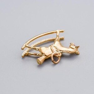 Solid 9K Gold Rocking Horse Pendant - Etsy