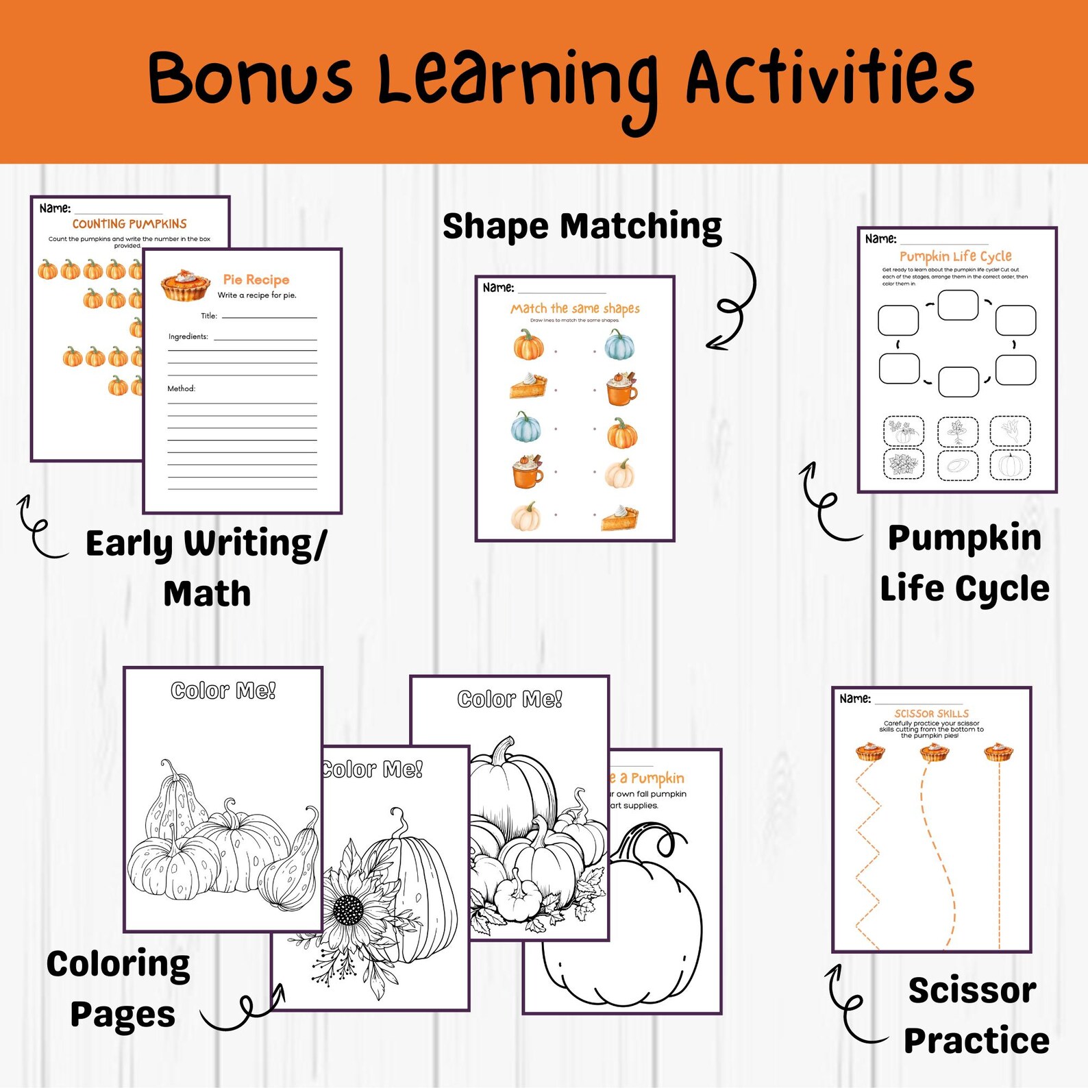 Pumpkin Patch Pretend Play Activity for Kids | Fall Preschool Dramatic ...