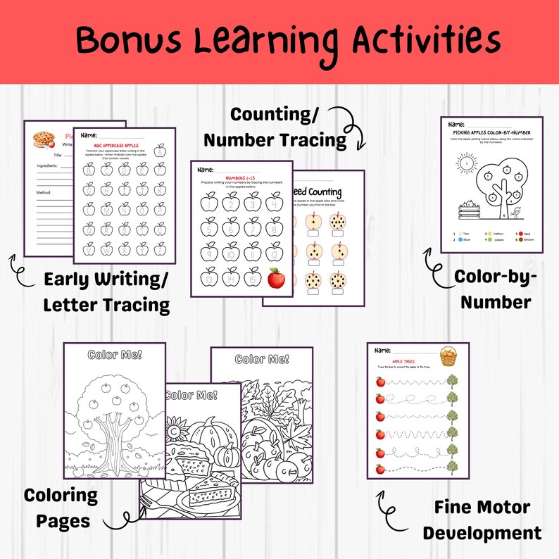 Apple Orchard Pretend Play Activity for Kids | Fall Preschool Dramatic ...