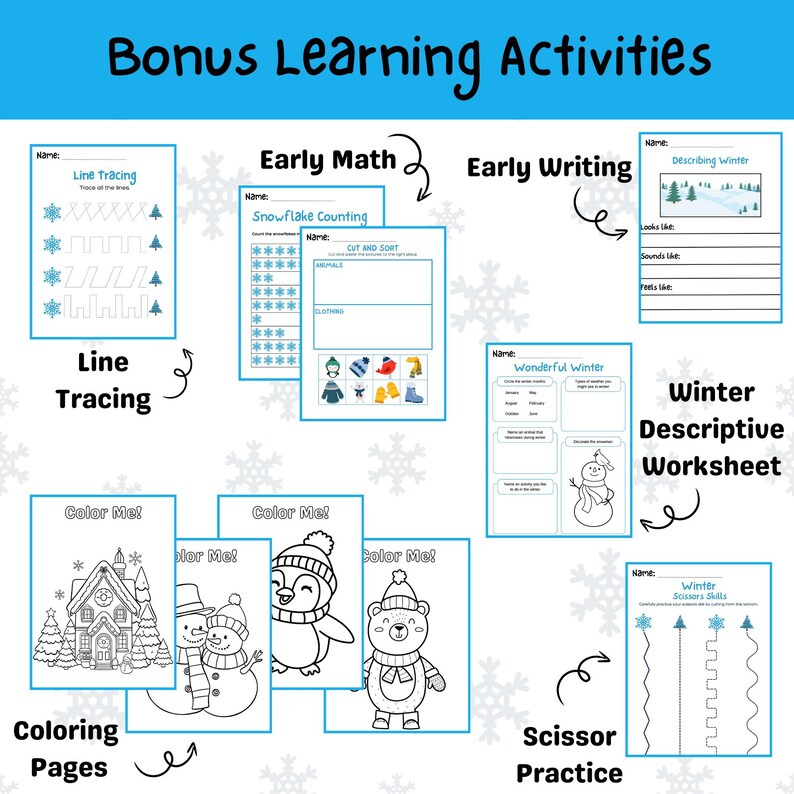 Snow Cone Stand Pretend Play Activity for Kids | Winter Dramatic Play ...