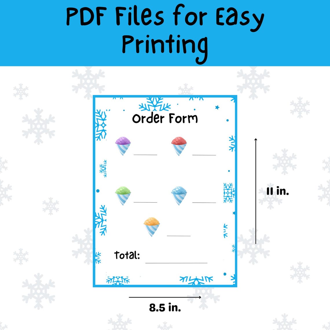 Snow Cone Stand Pretend Play Activity for Kids Winter Dramatic Play ...