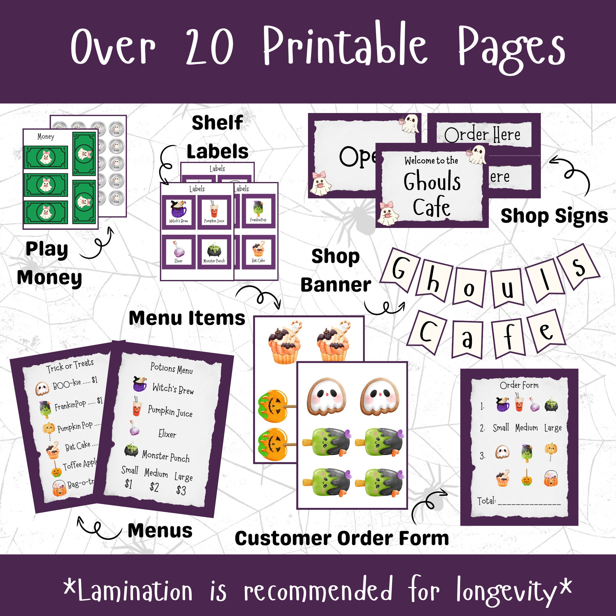 Halloween Coffee Shop Pretend Play Activity for Kids | Cafe Shop ...