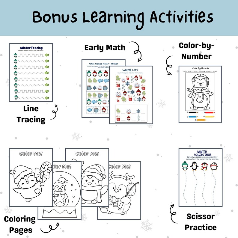 Penguins Arctic Hotel Pretend Play Activity for Kids | Winter Animal ...