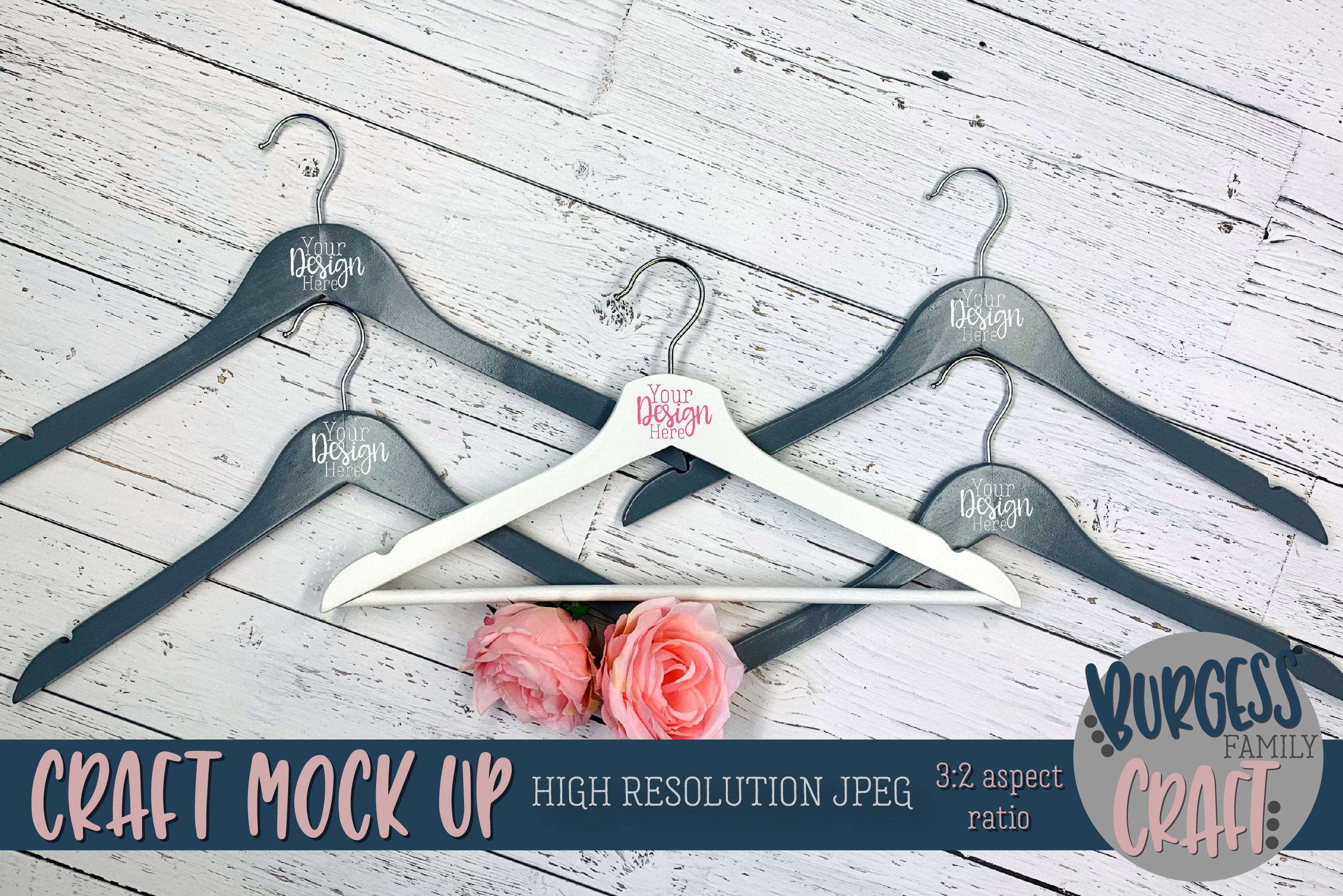 Wedding Party Hangers | Craft Mock Up - Etsy