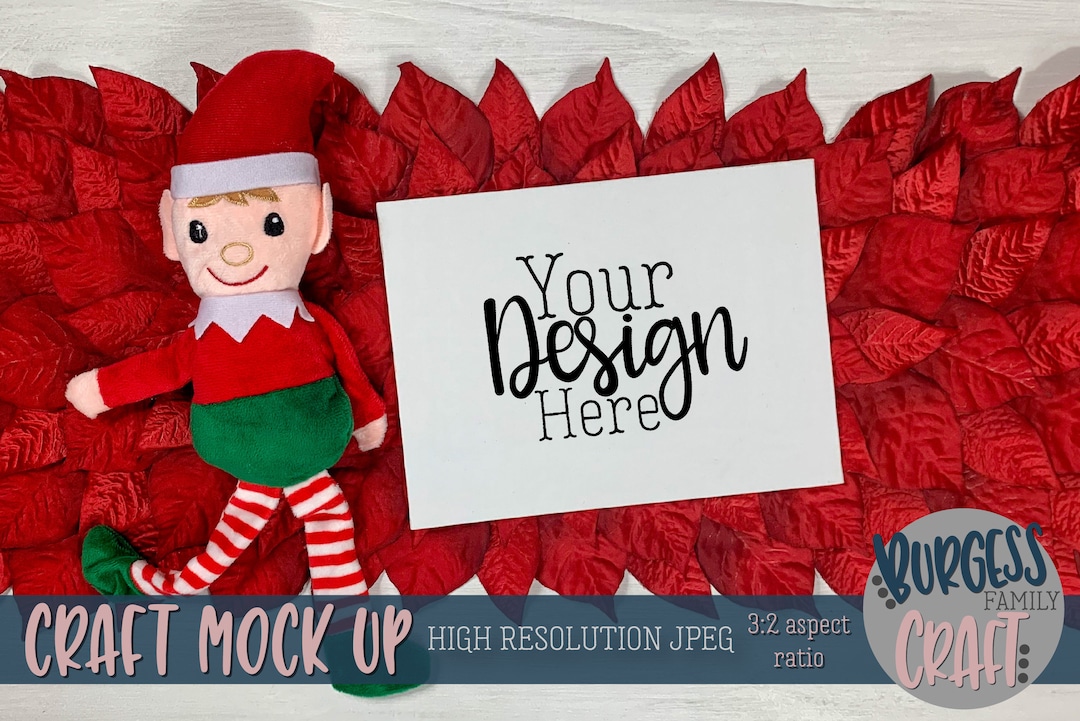 Dollar Tree Elf Horizontal Certificate II | Craft Mock Up - Etsy