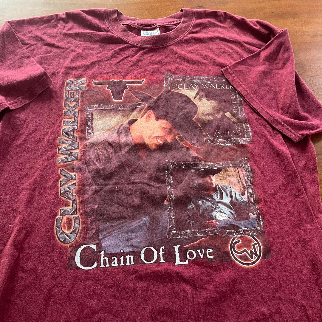 Vintage Clay Walker Chain of Love 2000 Tour T-shirt - Etsy