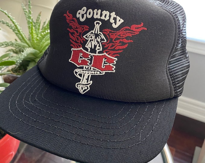 Vintage Deadstock County Chopper Motorcycle Biker Trucker Hat Made in ...