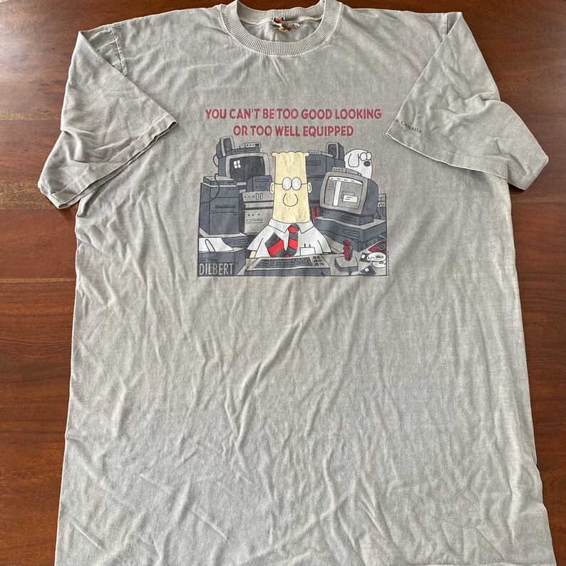 Vintage Dilbert Comic T-shirt - Etsy