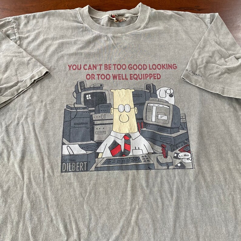 Vintage Dilbert Comic T-shirt - Etsy
