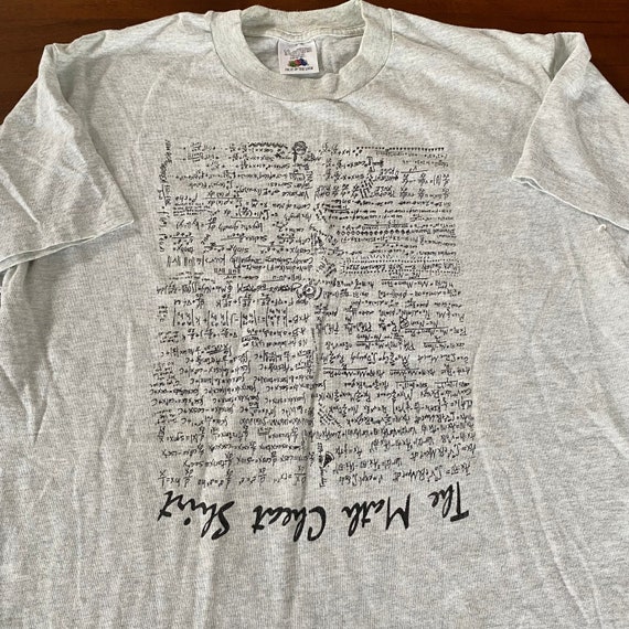 Vintage Math Cheat Sheet Funny T-shirt Front and Back - Gem