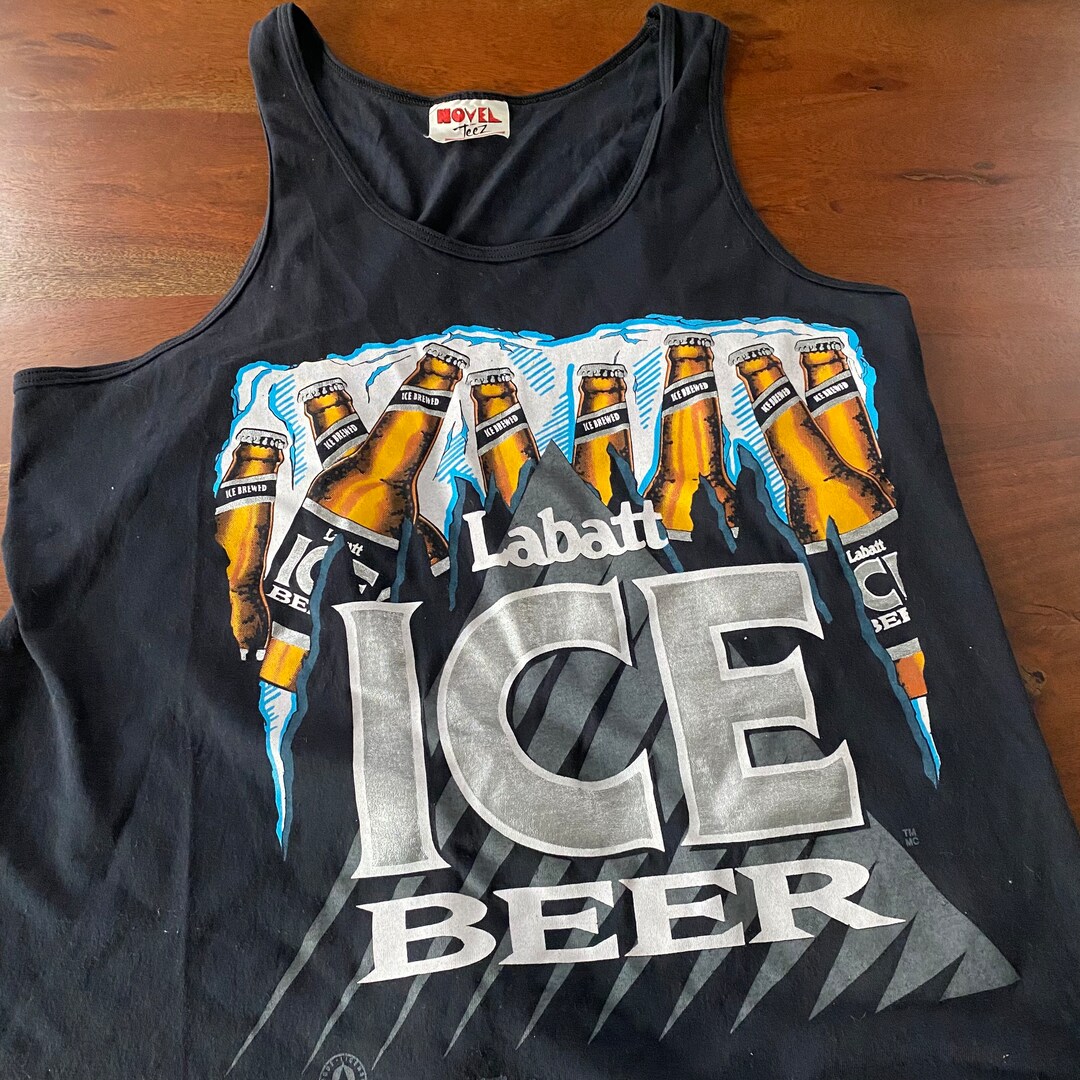 Vintage 1993 Labatt Ice Beer Graphic Tank Top Novel Teez - Etsy