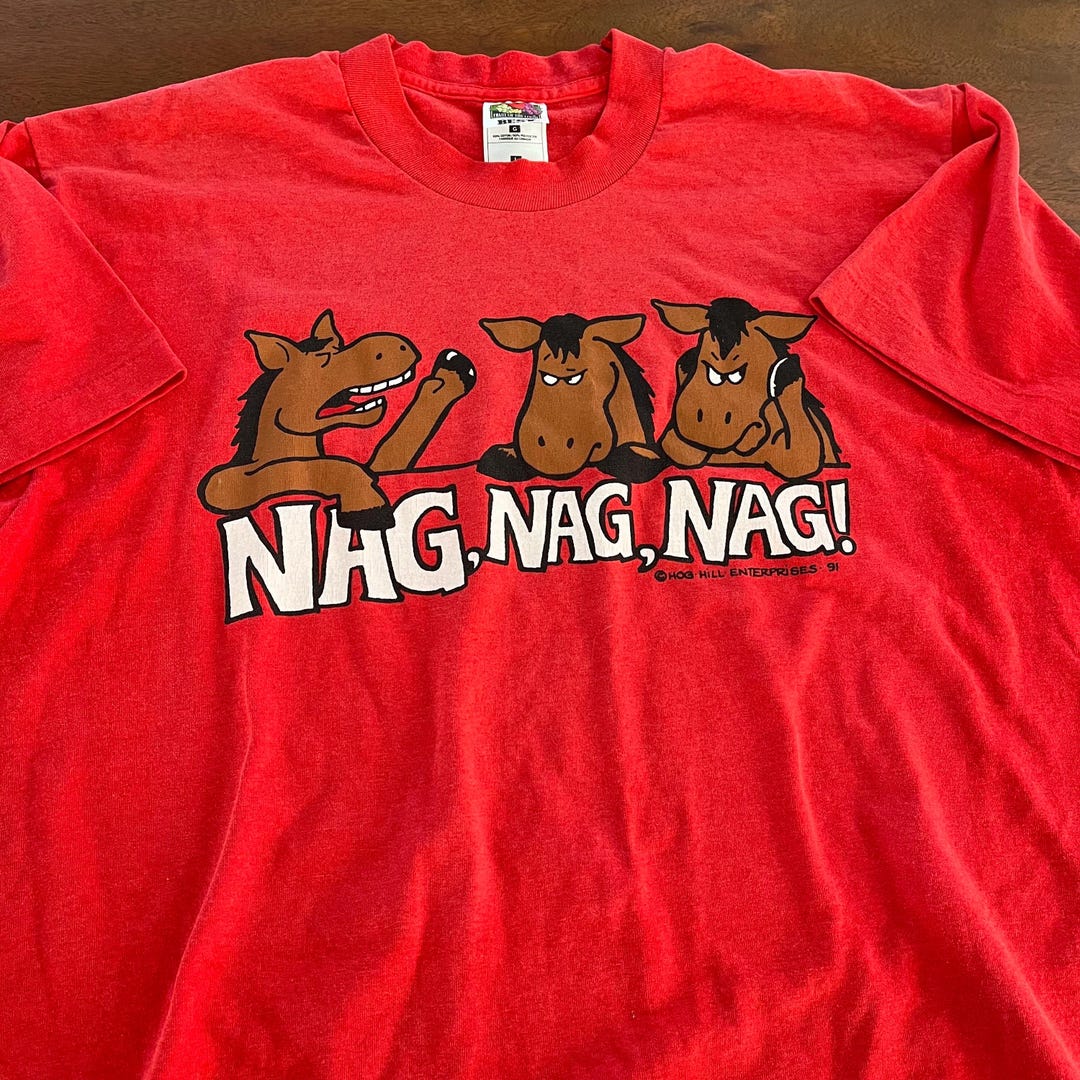 Vintage 1991 Funny Nag Horse Graphic Tshirt - Etsy