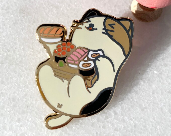 Sushi Cat Hard Enamel Pin Lapel Pin Jewelry Gifts for - Etsy