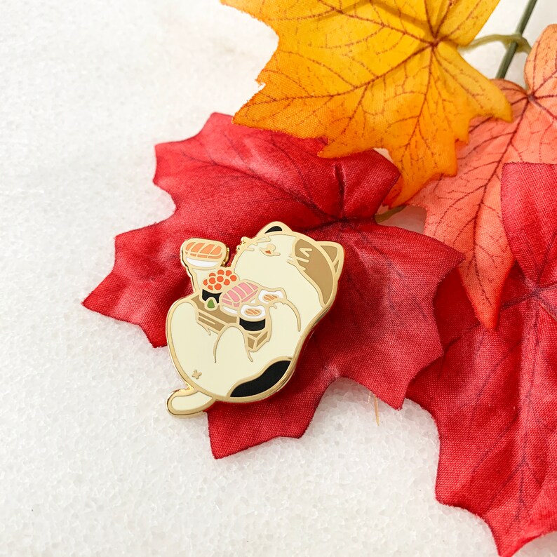 Sushi Cat Hard Enamel Pin Lapel Pin Jewelry Gifts for | Etsy