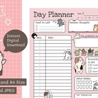 Cute Printable PDF Planner Bundle A4 and US Letter Size/ Plant Care ...