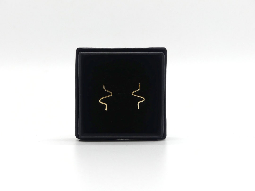 Valentijn Oorklimmers Hartslag 14 karaat goud gevuld, gouden oorsteker ...