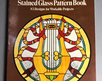 Stained glass pattern books | Etsy