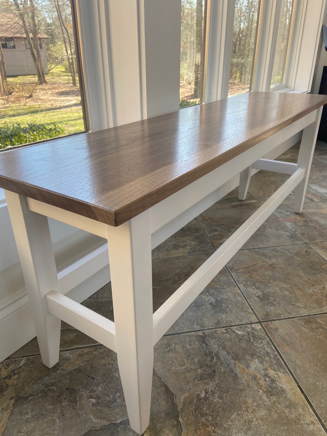 Appalachian Bench, Solid Hardwood / Dining Bench / Entry Bench - Etsy