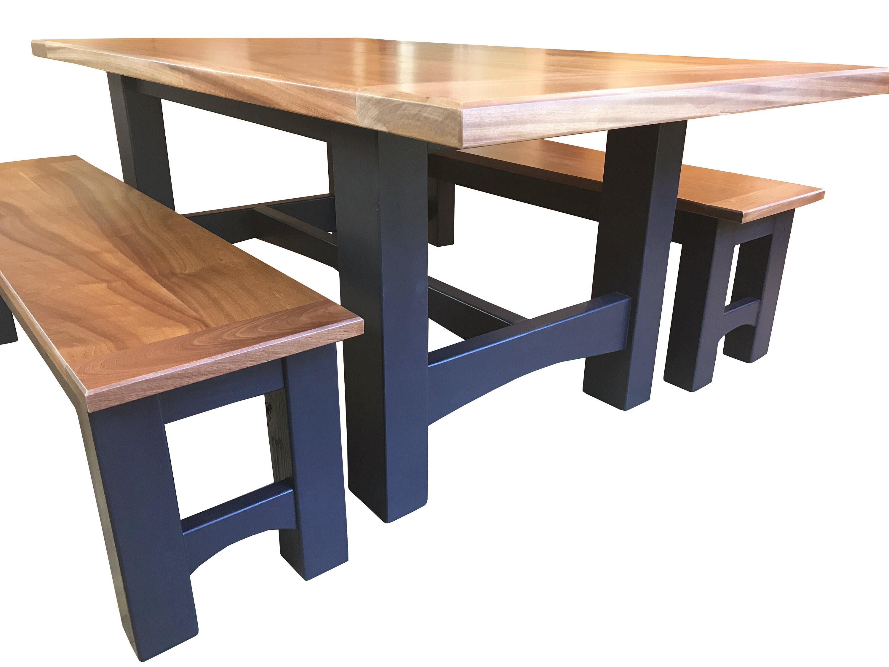 The Hudson Dining Table / Farmhouse Dining Table / Kitchen Table - Etsy