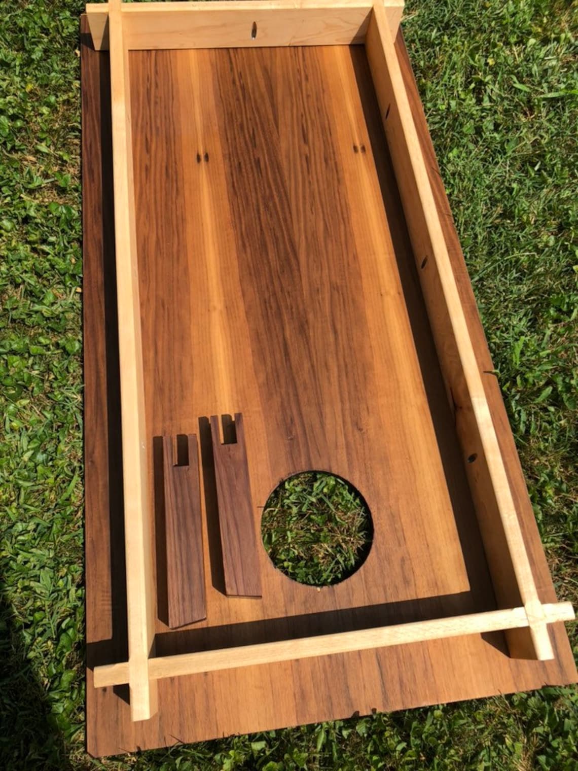 Walnut and Maple Cornhole Boards / Hardwood Cornhole Boards / | Etsy