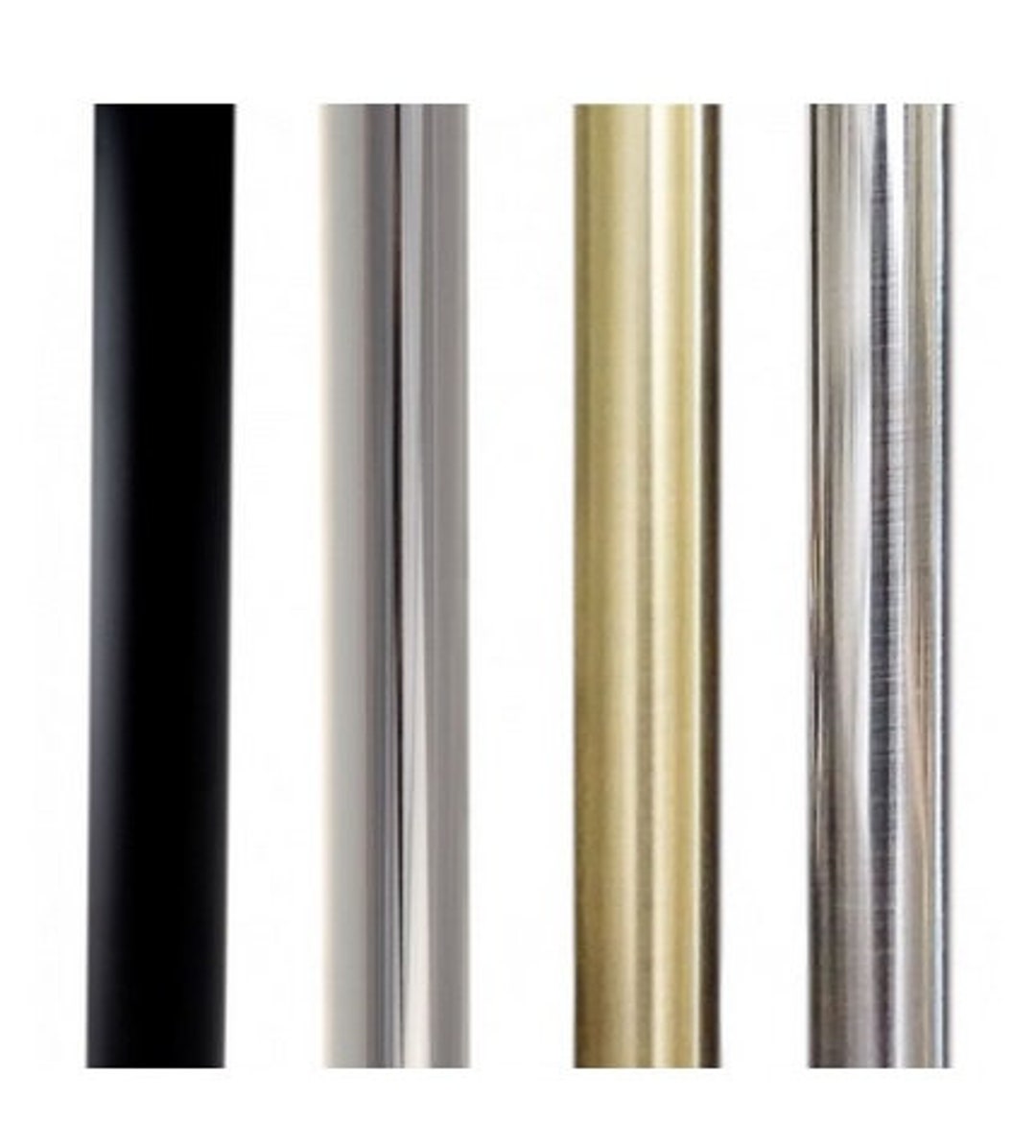 Metal Curtain Rod Custom Cut 1.5" or 1.125” Round Curtain Rod - Etsy