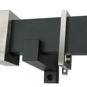 Metal Rectangular Curtain Rod Custom Length - Etsy