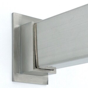 Metal Rectangular Curtain Rod Custom Length - Etsy