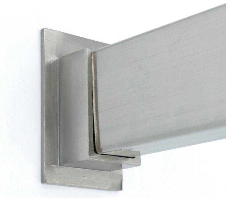 Metal Rectangular Curtain Rod Custom Length - Etsy